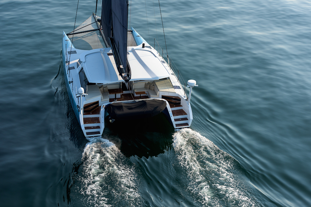 Moonwave - from a "bird" perspective - MOONWAVE - Gunboat 60 Catamaran